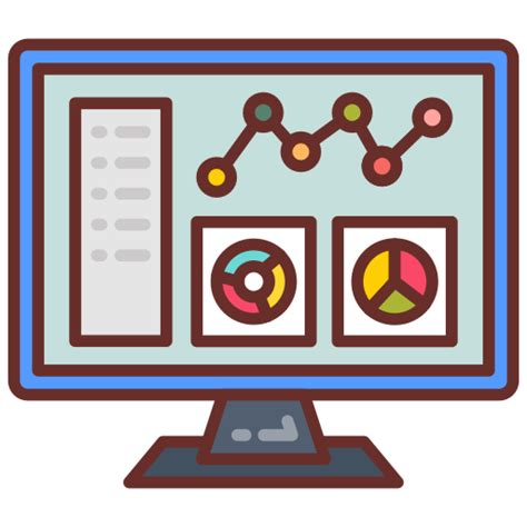 Data Analytics Display Mining Streaming Monitor Screen Icon Download On Iconfinder