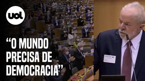 Lula é Aplaudido De Pé Ao Fazer Palestra No Parlamento Europeu Youtube