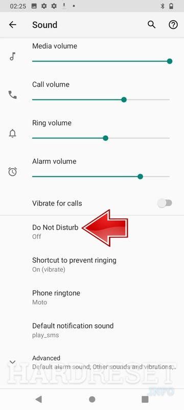 Turn Off And Turn On Do Not Disturb Mode On Motorola Moto E7i Power
