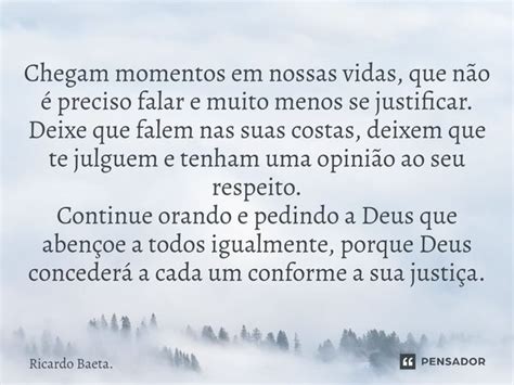 ⁠chegam Momentos Em Nossas Vidas Que Ricardo Baeta Pensador
