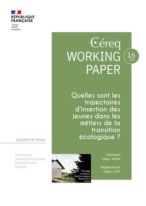 Quelles Sont Les Trajectoires Dinsertion Des Jeunes Dans Les Métiers