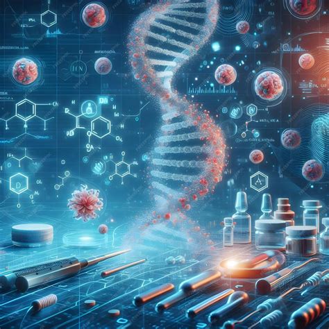 Premium Photo Biotechnology Bioinformatics Concept Of Dna And Protein Letter Background Dna