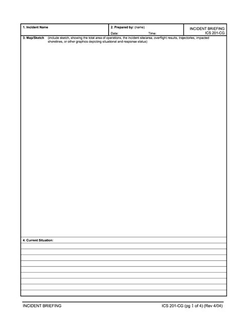 Incident Briefing Form Fill Online Printable Fillable Blank