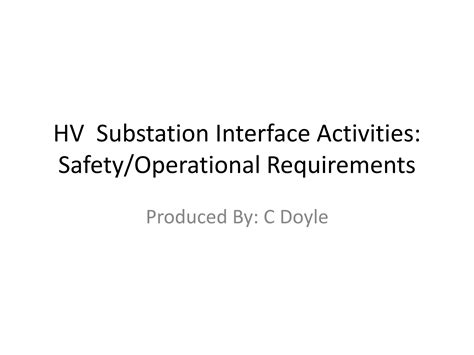 HV Interface Presentation 1 PPTX