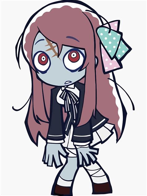 Sakura Zombie Chibi Sticker For Sale By Chibify Redbubble