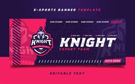 Premium Vector Esports Gaming Banner Template With Logo For Social Media