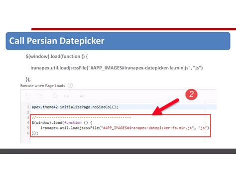 Persian Datepicker For Oracle Apex Ppt