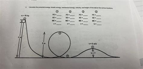2 Calculate The Potential Energy Kinetic Energy M Physics