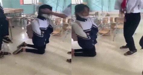Xôn xao clip nữ sinh lớp 7 ở Quảng Bình bắt bạn quỳ tát liên tiếp vào mặt