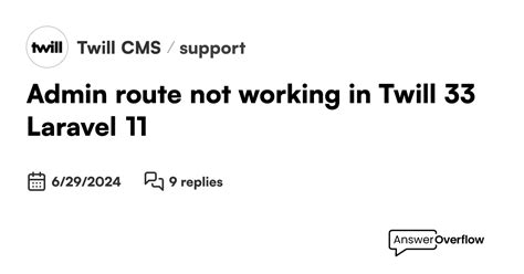 admin route not working in twill 3 3 laravel 11 twill cms