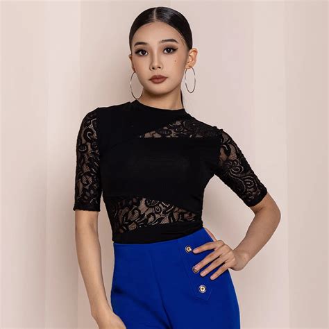 Sexy Lace Latin Dance Top Women Latin Dancing Top Adults Latin
