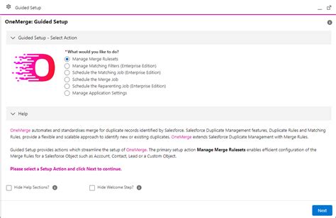 OneMerge Configure Merge Rulesets
