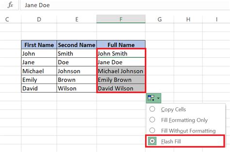Combine First And Last Names In Excel Step By Step Guide Myexcelonline