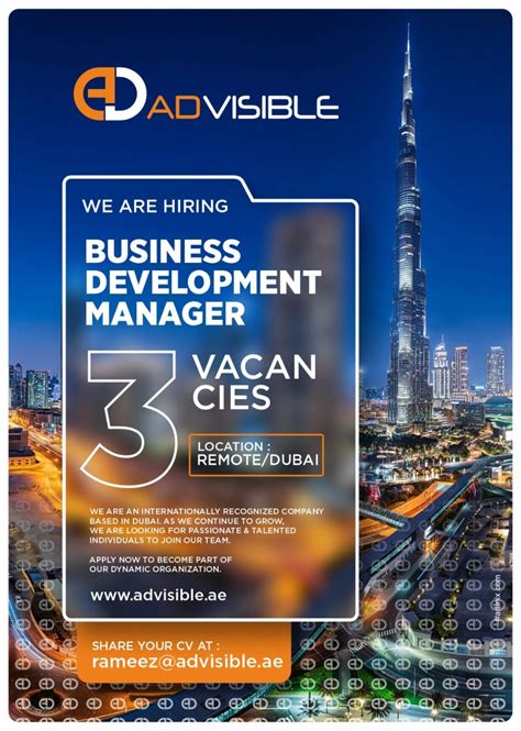 We Are Hiring Potential Candidates Can Drop Cv At Rameez Advisible Ae Also At Priyanka