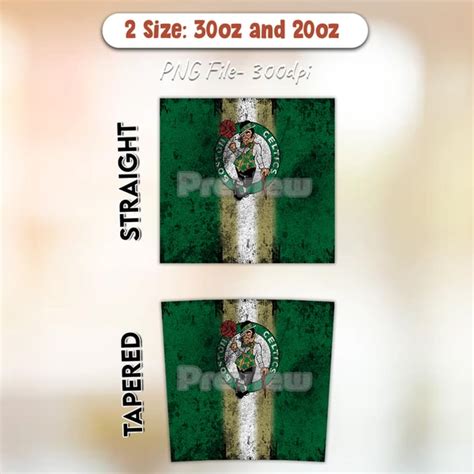 Boston Celtics Tumbler Sublimation Wrap Celtics Tumbler Png Inspire