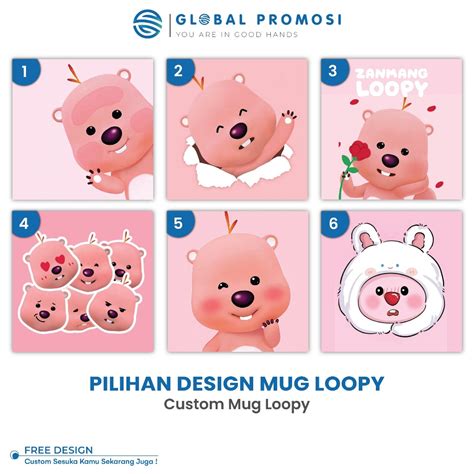 Jual Pilihan Desain Tema Loopy Untuk Custom Mug Dan Tumbler Shopee
