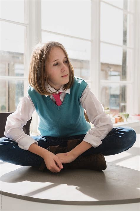 Tween Girl With An Androgynous Look By Stocksy Contributor Gillian Vann Stocksy