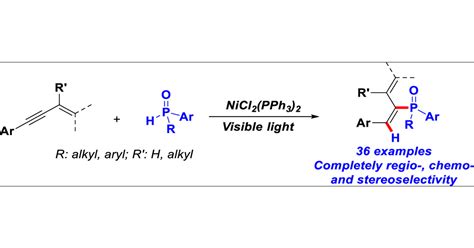 Stereo And Regioselective Cis Hydrophosphorylation Of 1 3 Enynes Enabled By The Visible Light