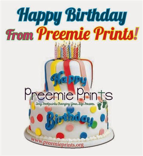 Preemie Prints Information Blog Happy Birthday Cassie