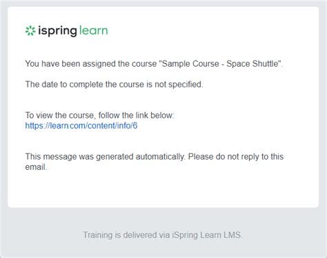 Notification Email Template Html