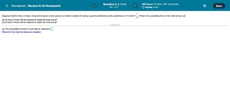 Solved Homework Section 6 10 Homework Question 2 6 10 42