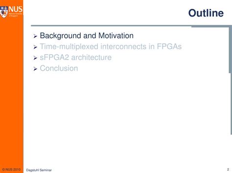 ppt the optimization of interconnection networks in fpgas powerpoint