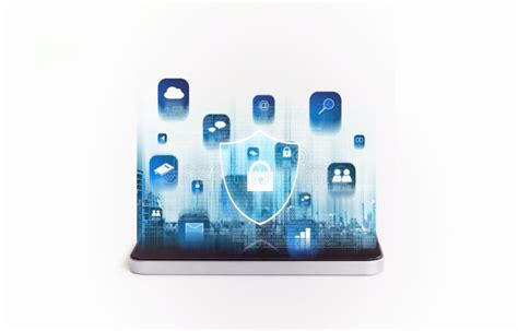 Mobile Phone Security And Digital Data Security System Mobile Smart Phone With Application And