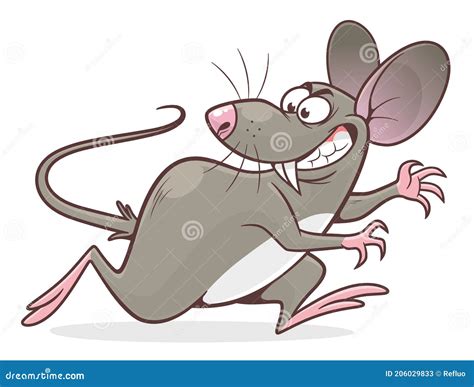 Bad Mouse Pest Cartoon Illustration Stock Vector Illustration Of
