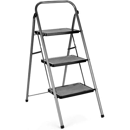 Surtek ETT3 Surtek Escalera Tubular Plegable Tipo Taburete De Acero De