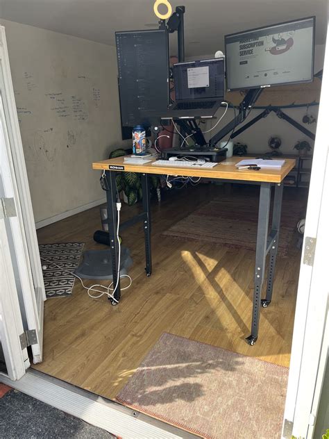 Our Ancestors Would Be Proud I Put Wheels On My Desk So Now I Roll My Desk Over By The Door