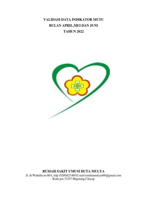 Validasi Data Aprilmeijuni 2022 Rumah Sakit Umum Duta Mulya
