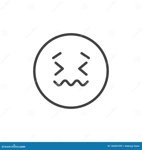 Sick Emoticon Cartoon Vector 16666999
