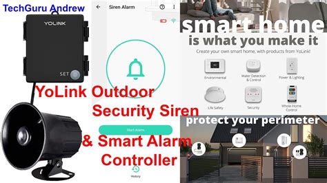 Outdoor Alarm Controller Siren Kit Yolink Hub Required 41 Off