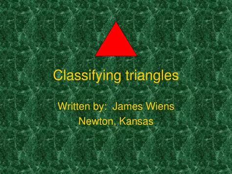 PPT Classifying Triangles PowerPoint Presentation Free Download ID 1793328