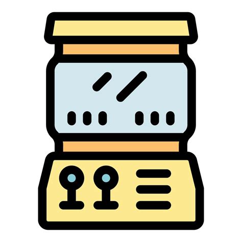 Retro Arcade Game Machine Displaying Colorful Pixelated Graphics 52742549 Vector Art At Vecteezy