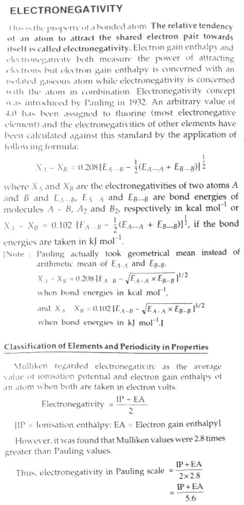 What Is Extended Pauling Scale Of Electronegativity