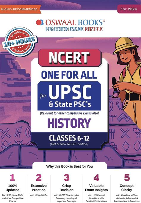 Oswaal Ncert One For All Book For Upsc And State Pscs History Classes