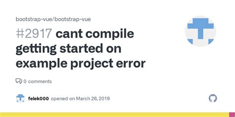 Cant Compile Getting Started On Example Project Error · Issue 2917