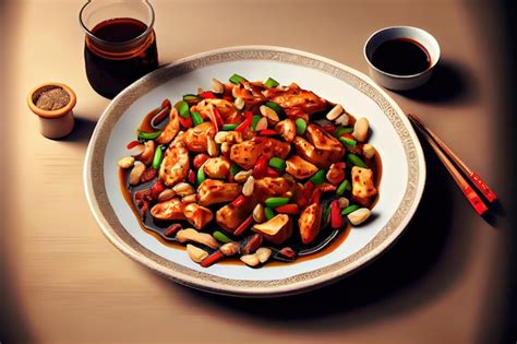 Premium Photo Chinese Kung Pao Chicken Food