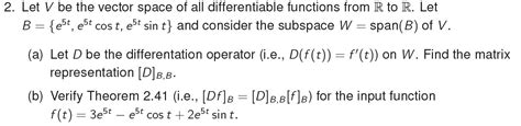 2 Let V Be The Vector Space Of All StudyX