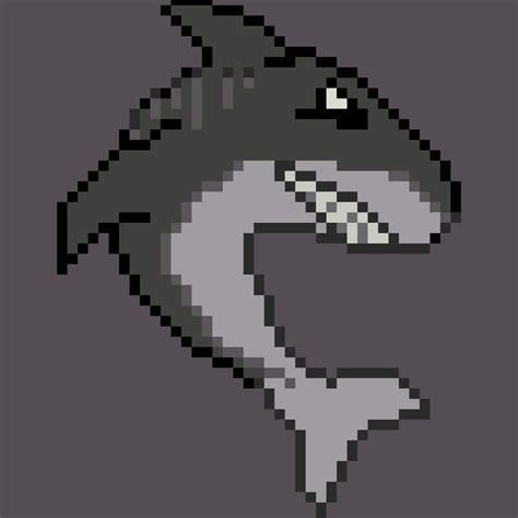 Pixilart Shark By Gune3i1