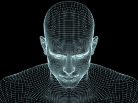 3d Face Mesh Stock Illustration Illustration Of Wire 201277012