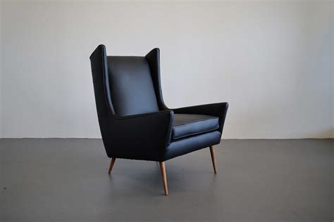 Mid Century Selig Lounge Chair In Leather Timothy Doyle Design