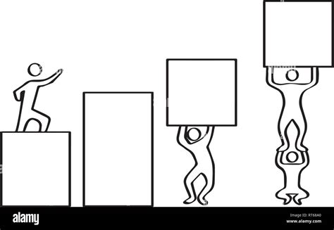 Isolated Teamwork Outline Stock Vector Image And Art Alamy