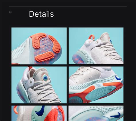 nike website ui design on behance