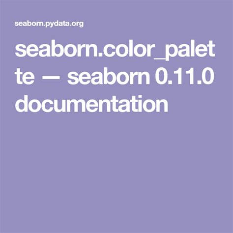 Seaborn Color Palette Tutorial