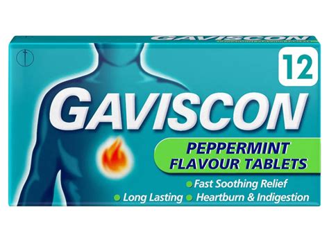 Gaviscon Chewable Tablets 12 Pack Apaka Products Ltd