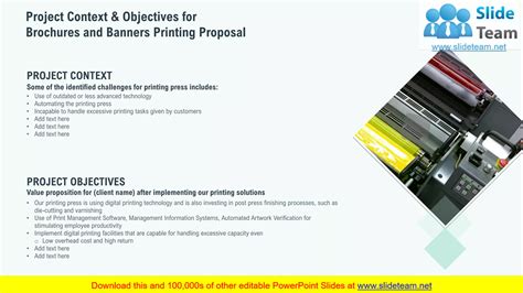 Brochures And Banners Printing Proposal Powerpoint Presentation Slides Ppt