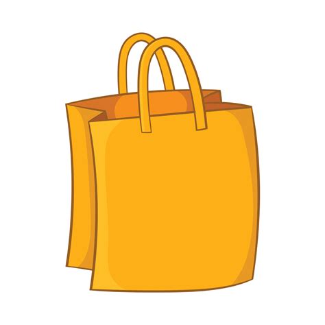 Bolsa Con Asas Icono De Estilo De Dibujos Animados 14426915 Vector En