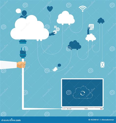 Distributed Computing And Data Distribution Service Concept 3d